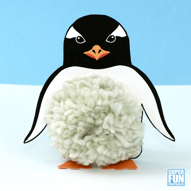 Pom pom penguin – The Craft Train Shop
