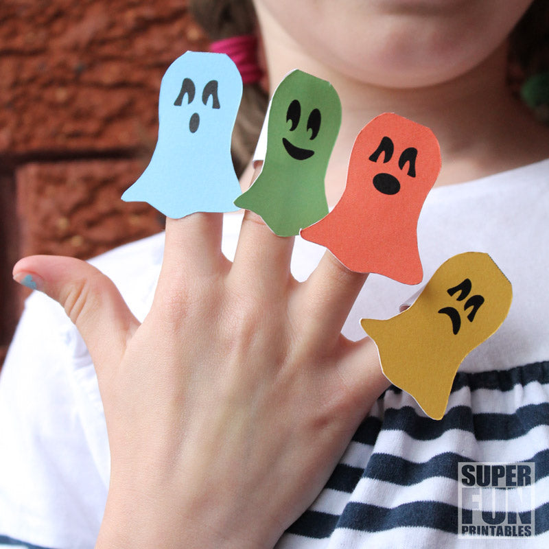 Ghost finger puppets – The Craft Train Shop