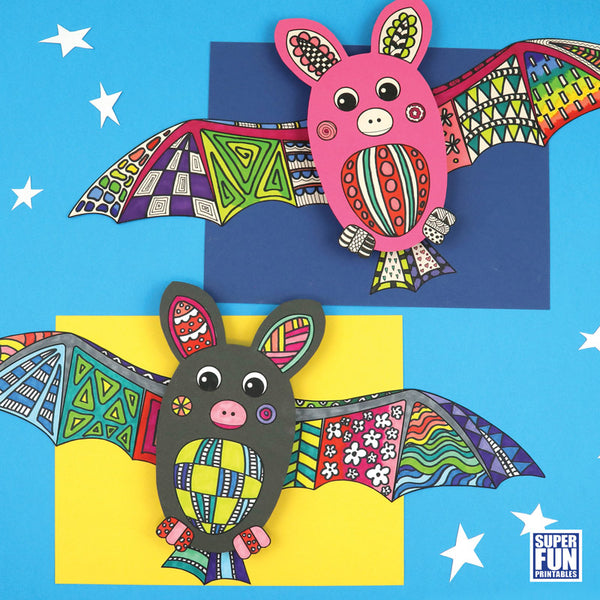3D Bat Pattern Art – The Craft Train Shop