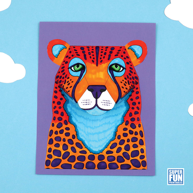 3D Paper Cheetah – The Craft Train Shop