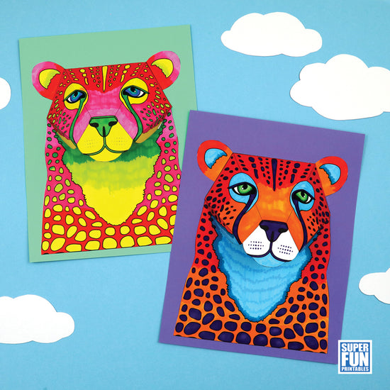 3D Paper Cheetah – The Craft Train Shop