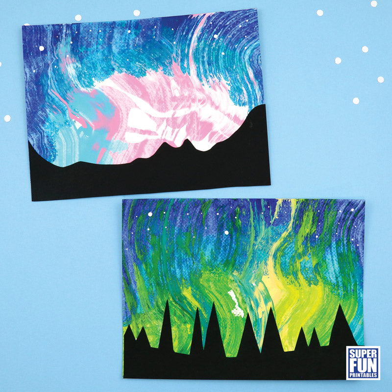 Aurora Borealis Scrape Art – The Craft Train Shop