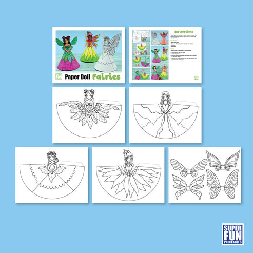 Fairy Paper Dolls – The Craft Train Shop