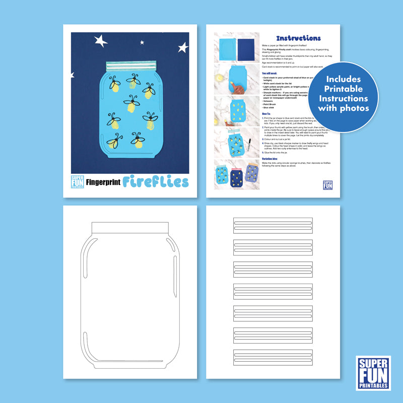 Fingerprint Firefly Jar – The Craft Train Shop