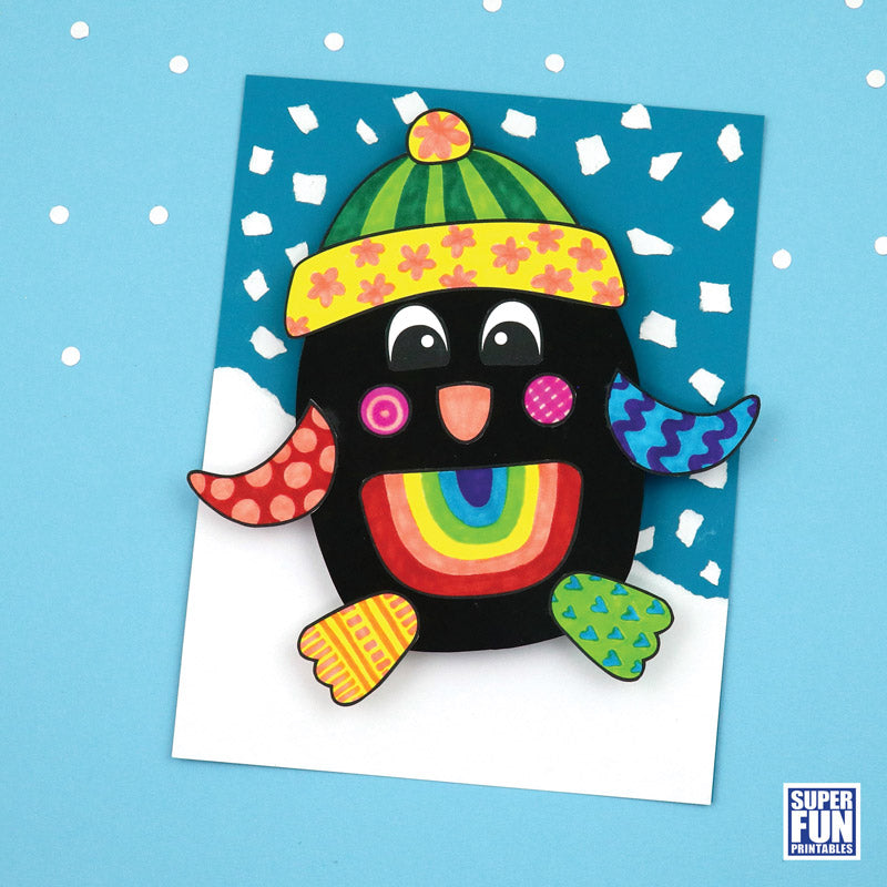 3D Pattern Art Penguin – The Craft Train Shop