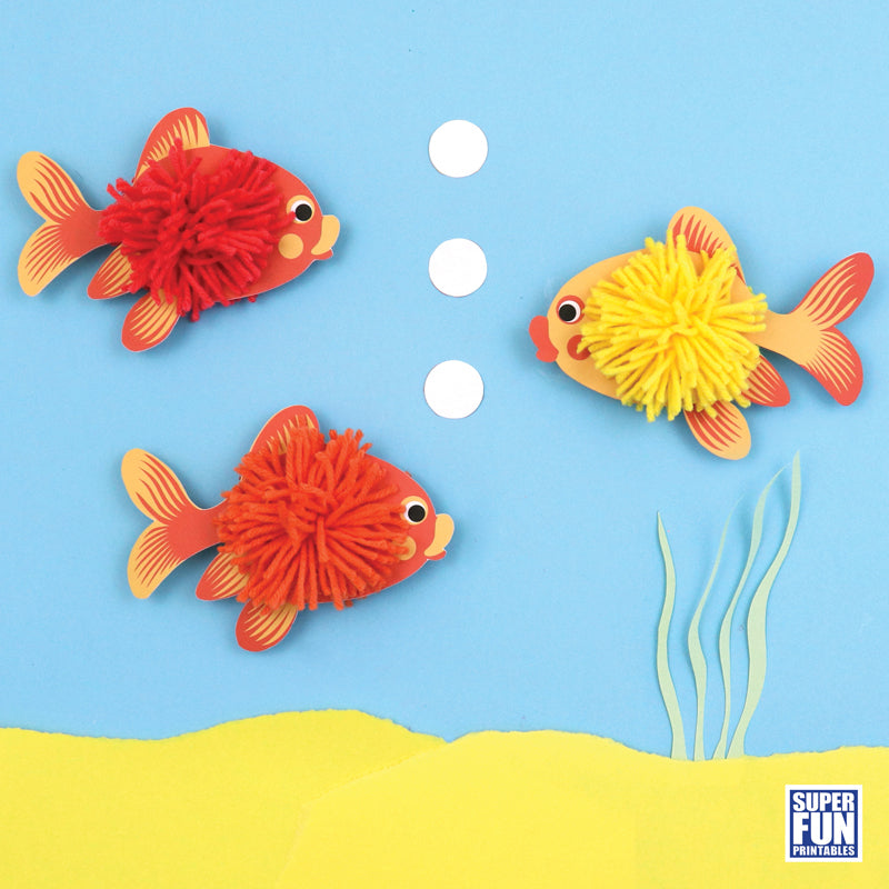 Pom Pom Goldfish – The Craft Train Shop