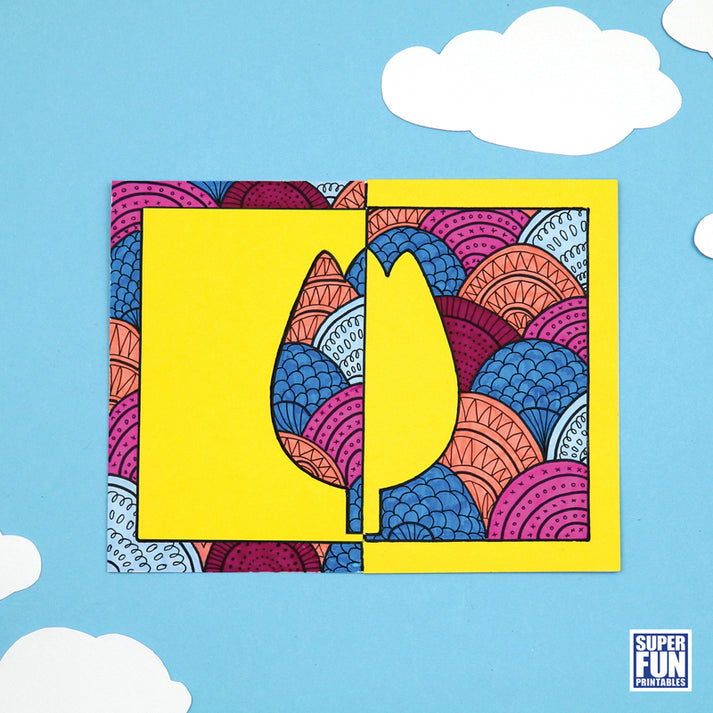 Flower Positive Negative Art – The Craft Train Shop