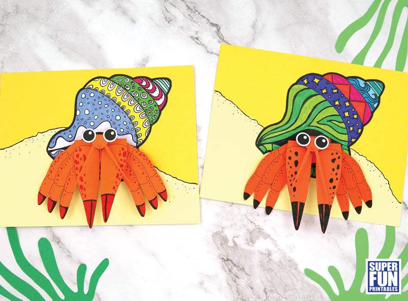 3D Hermit Crab Craft – The Craft Train Shop