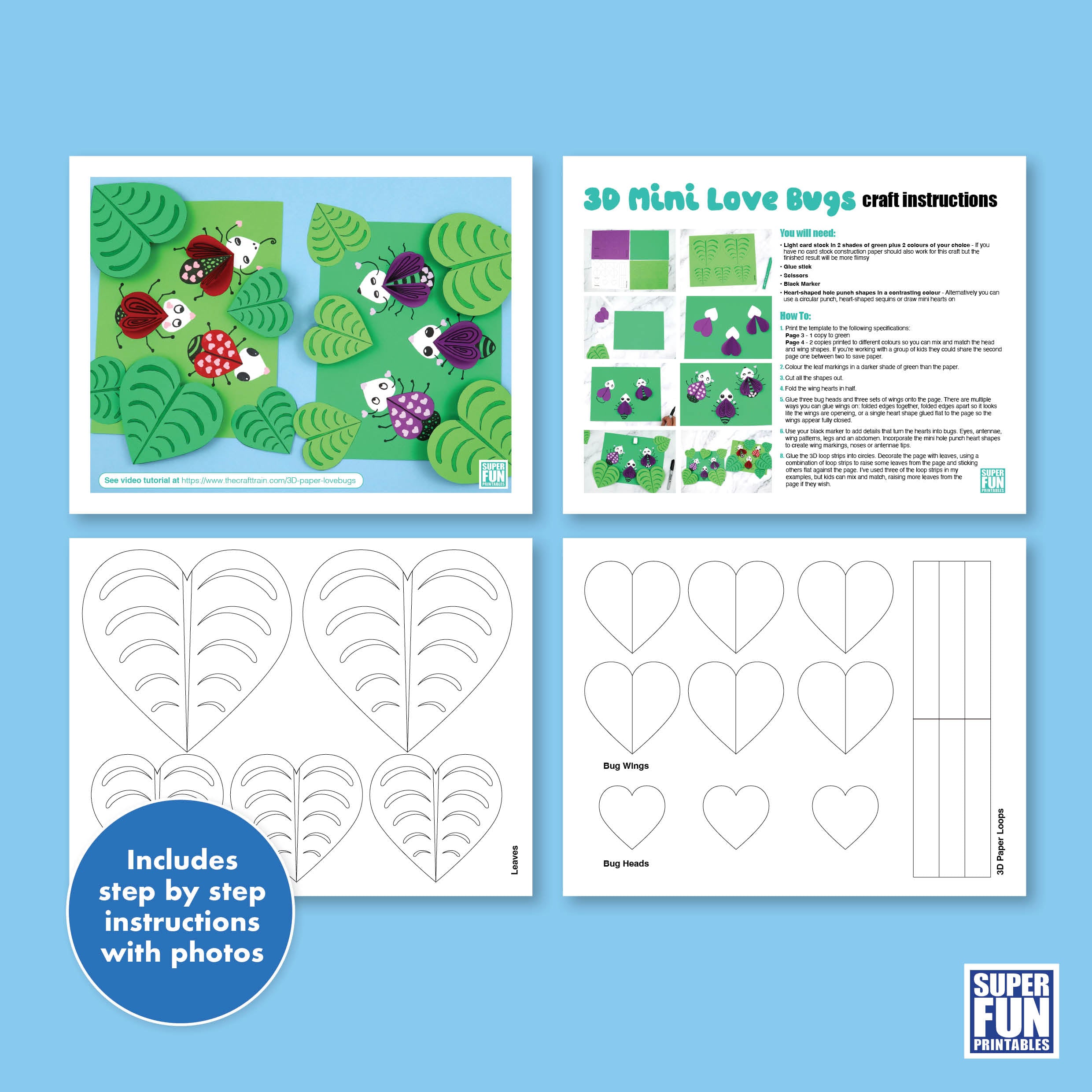 3D Mini Lovebugs – The Craft Train Shop