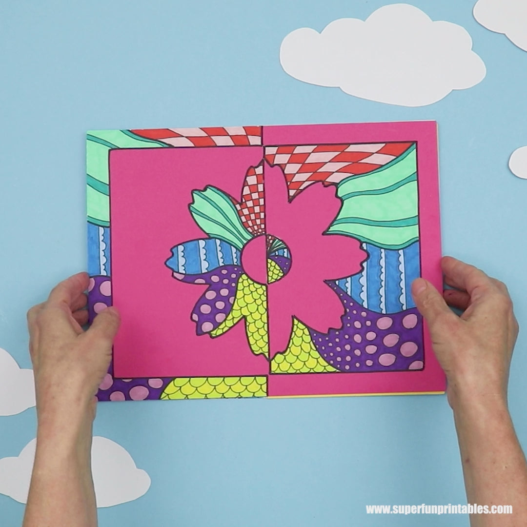 Flower Positive Negative Art – The Craft Train Shop