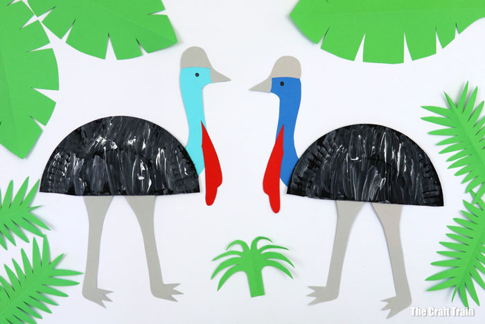 Paper Plate Cassowary – The Craft Train Shop
