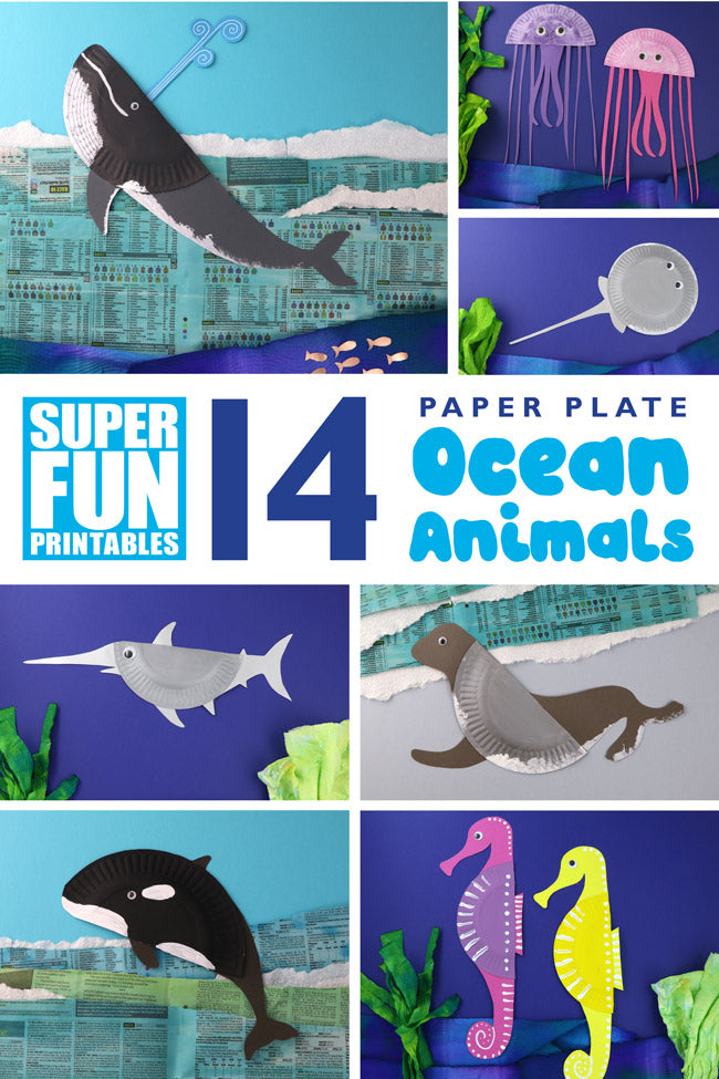 Paper Plate Ocean Animals – The Craft Train Shop